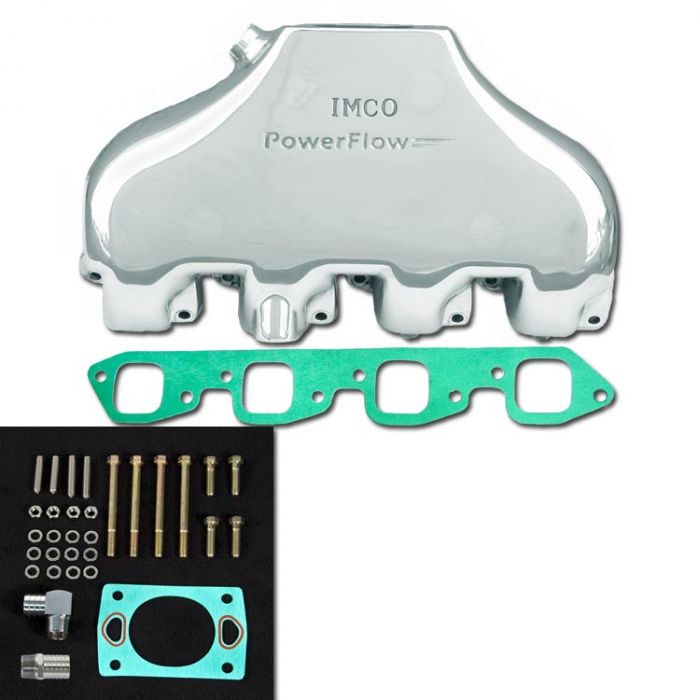 CP Performance - PowerFlow Big Block Manifold Kit Recirc Polished