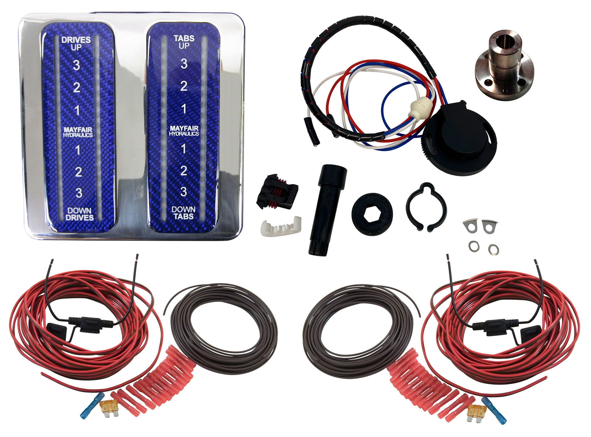 CP Performance - LED Trim Indicator Kit for a Single Mercury #6 Outdrive with Mercury Trim Tabs ...