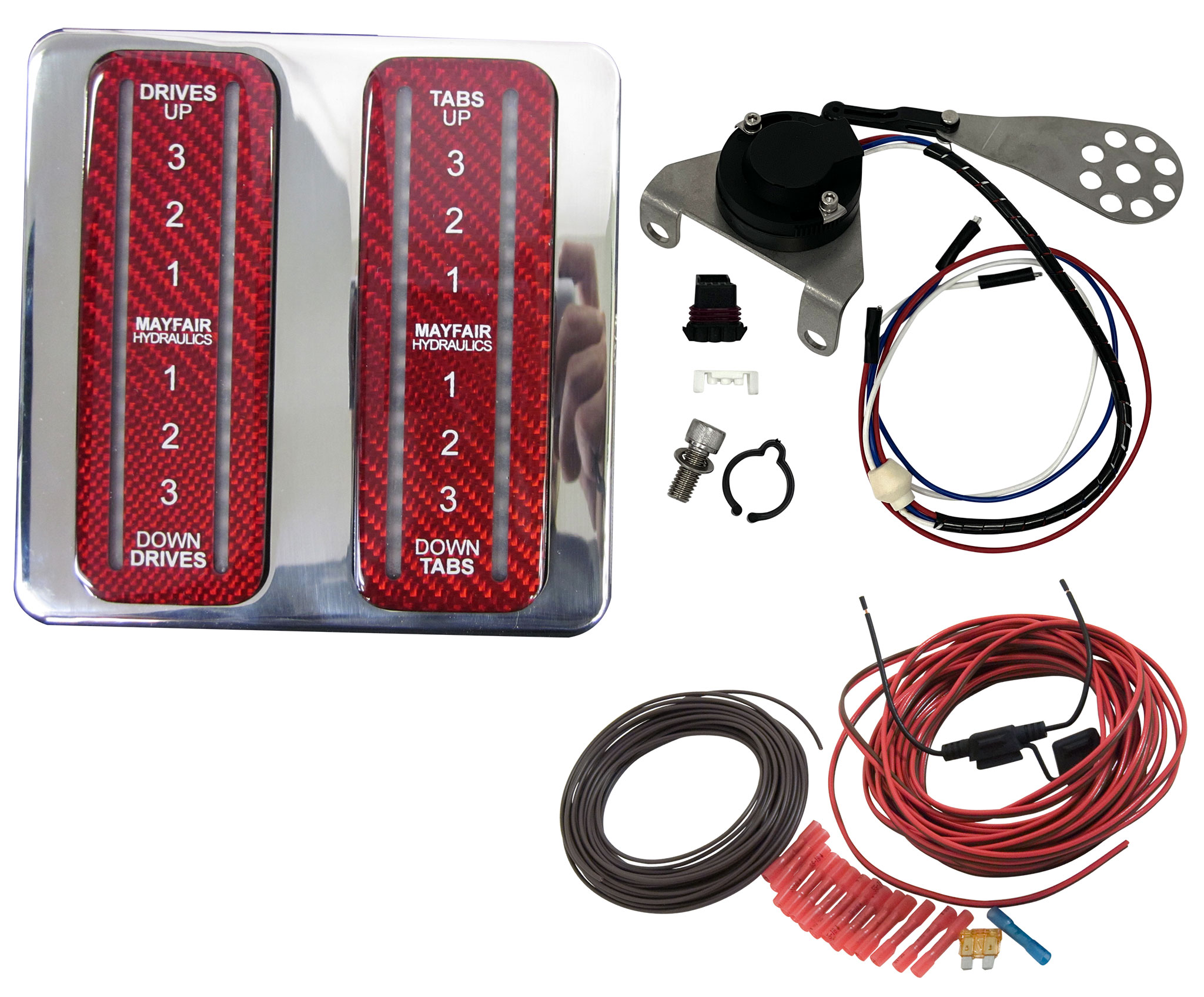 CP Performance - LED Trim Indicator Kit for a Single Bravo with Mercury Trim Tabs with a 3 wire ...
