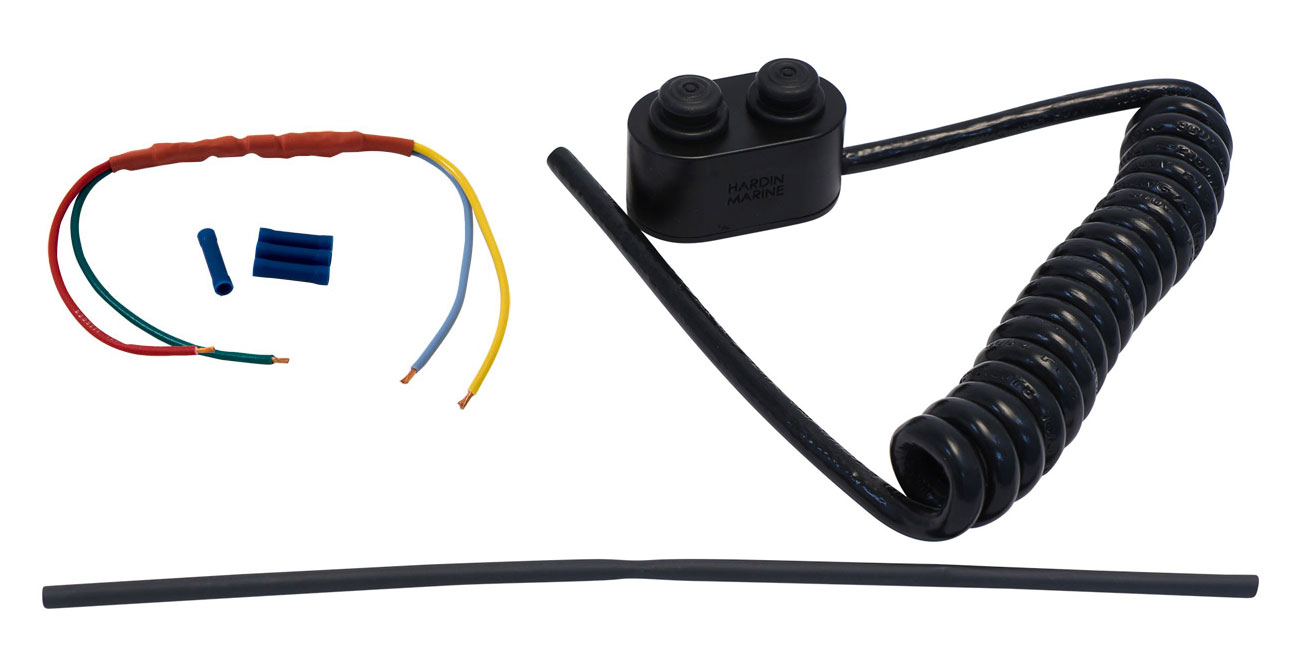 CP Performance - Black Plastic Steering Wheel Mounted Trim Switch Kit with Curly Cord and Diode Kit
