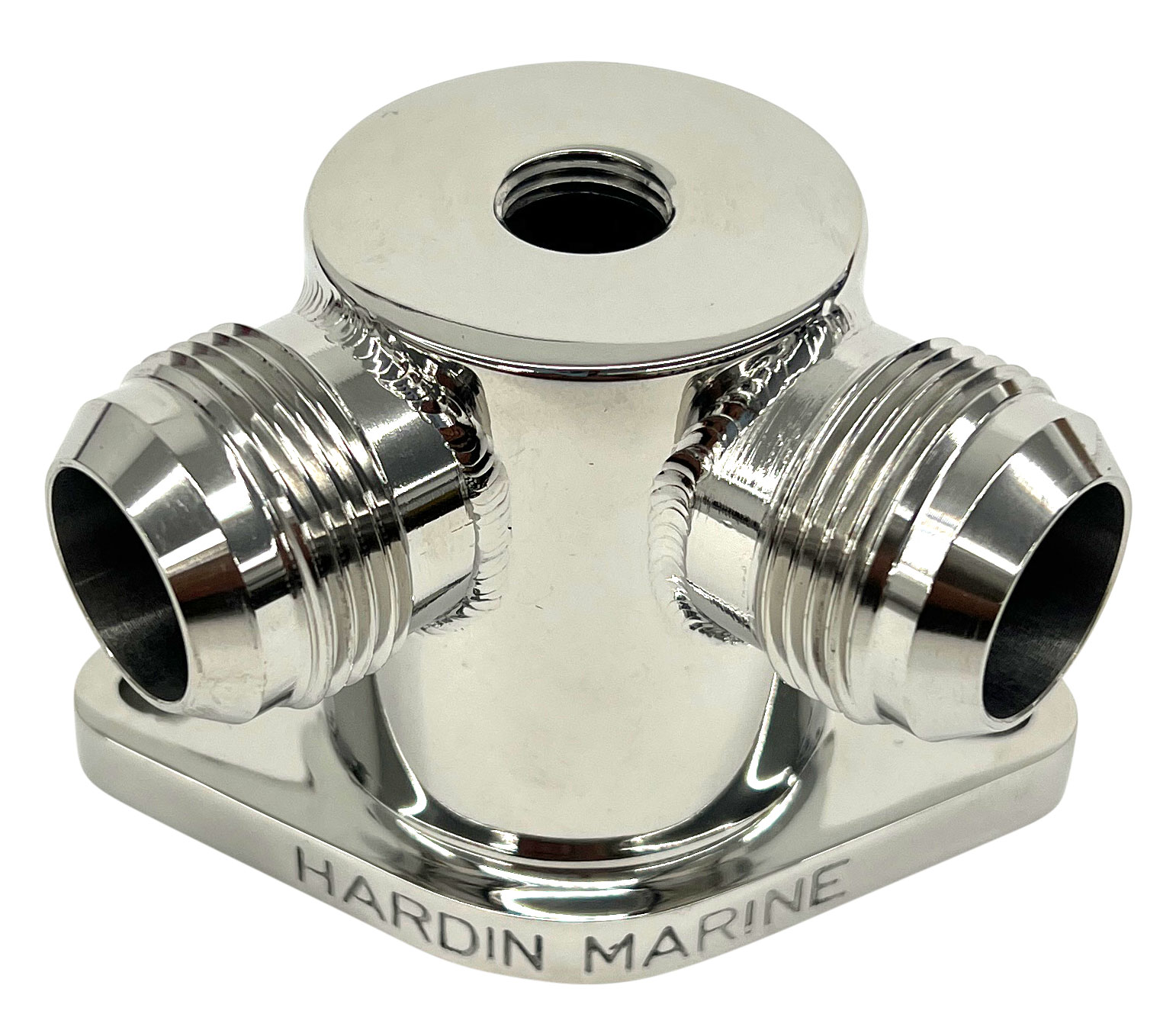 CP Performance - Polished 316L Stainless Steel Water Outlet -16 AN ...