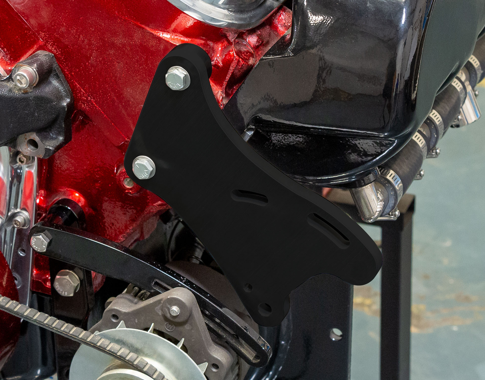 CP Performance - Upper Port Side Power Steering Mounting Bracket Assembly - BBC Head Mount