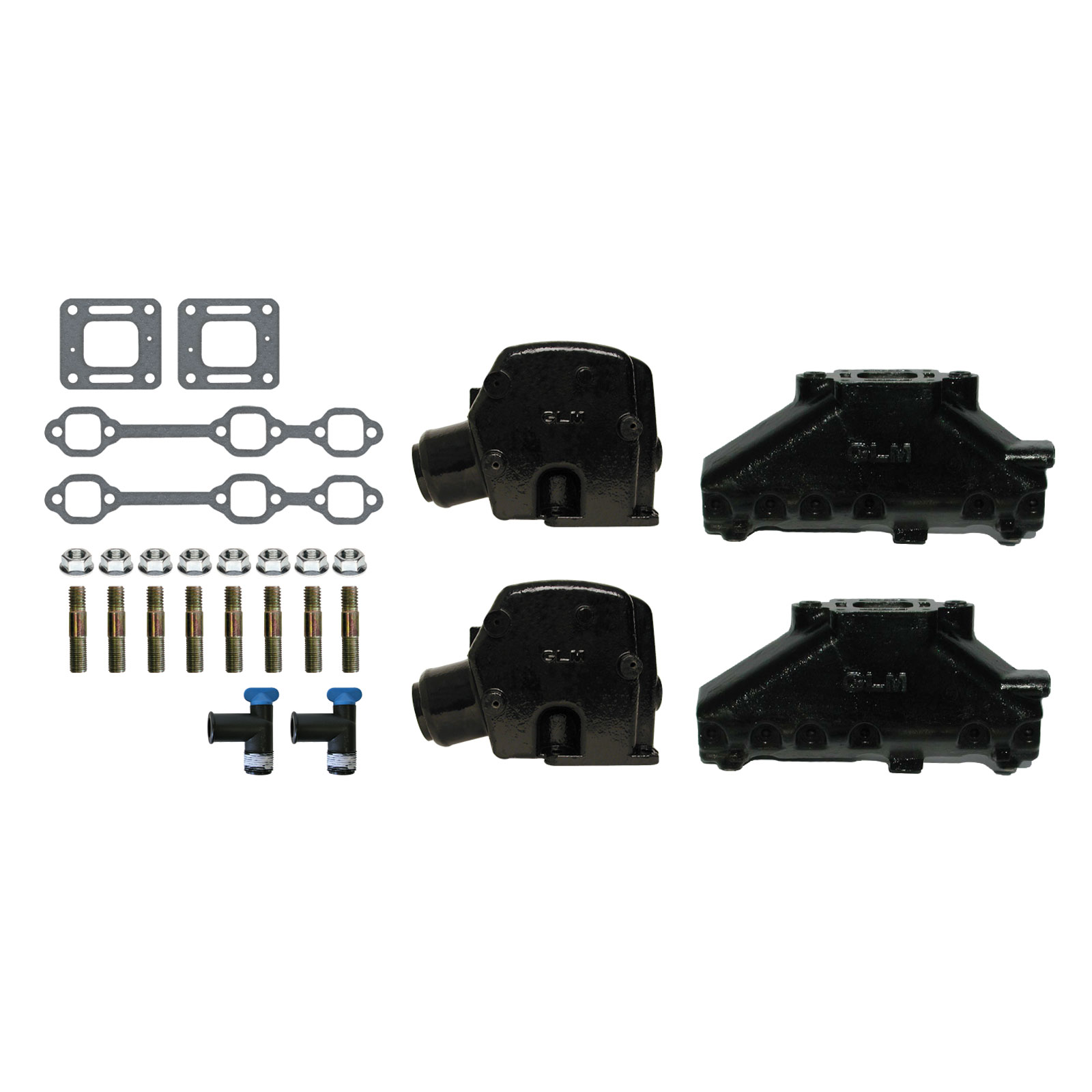 CP Performance - Mercruiser V6 Exhaust Manifold and 3" Riser Kit